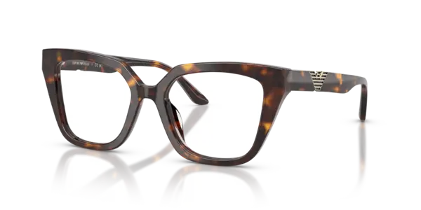 Emporio Armani Full Rim Eyeglasses - Shiny Havana