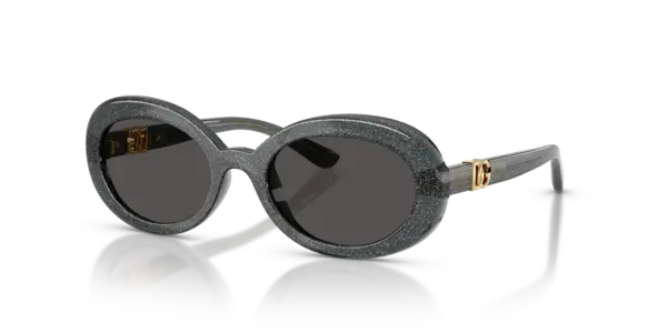 Dolce & Gabbana Round Frame Sunglasses - Noir Brillant