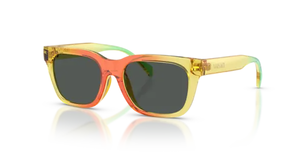 Versace Square Frame Sunglasses - Naranja Amarillo Verde Degradado