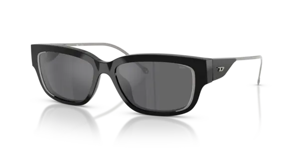 DIESEL Dl2002mu Sunglasses - Shiny Black