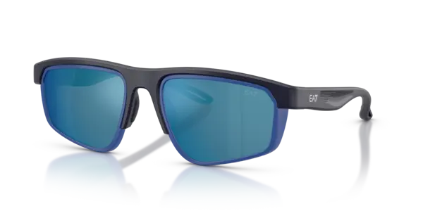 EA7 Rectangle Full Rim Sunglasses - Matte Dark Blue