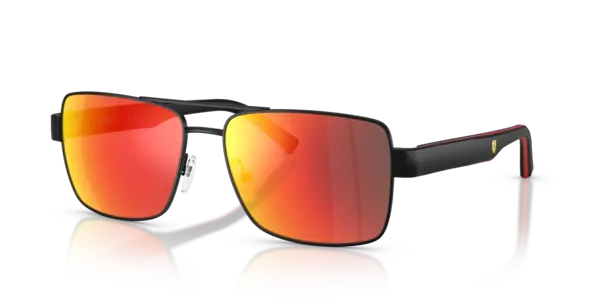 SCUDERIA FERRARI Rectangle Sunglasses - Noir Mat