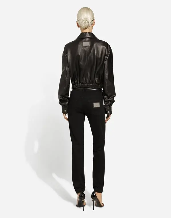 Dolce & Gabbana Lambskin Bomber Jacket