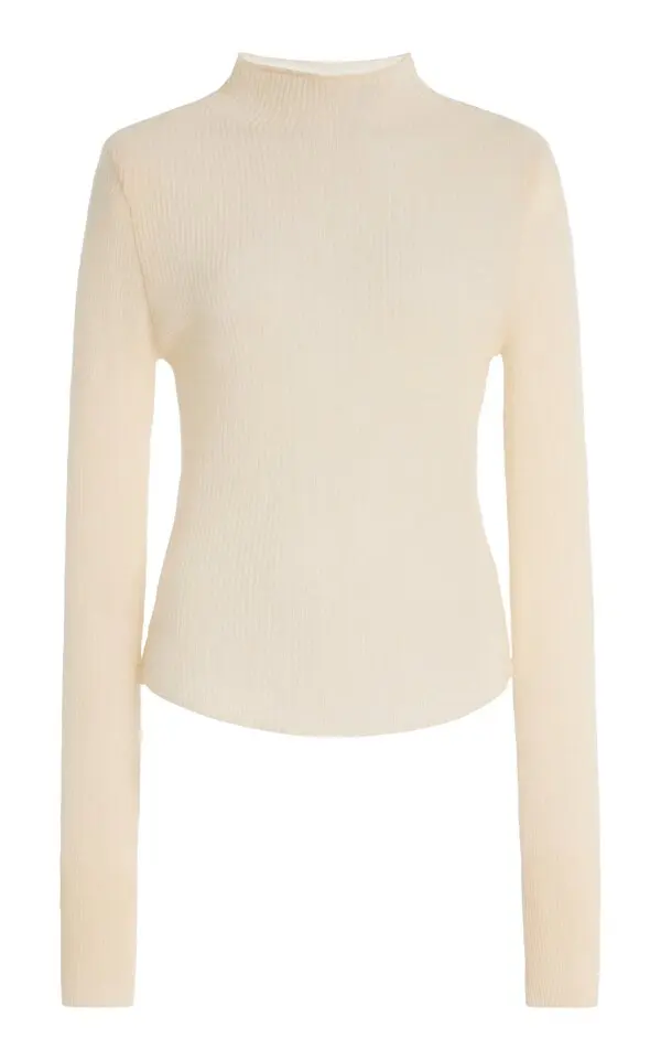 Citizens Of Humanity Nara Wool-cashmere Blend Turtleneck Sweater - Ivory