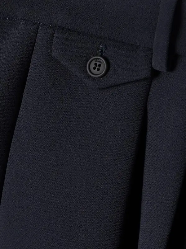 Khaite Dugan Pleated Crepe Pants