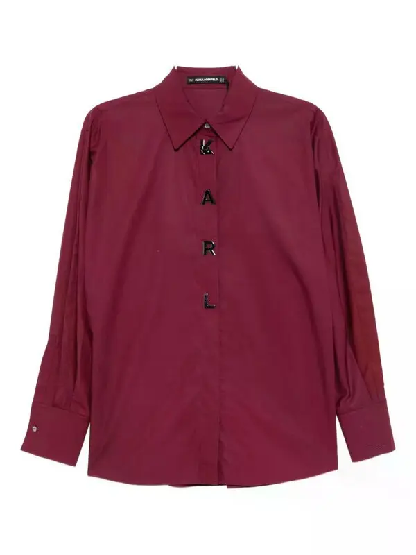 Karl Lagerfeld Poplin Press-stud Shirt