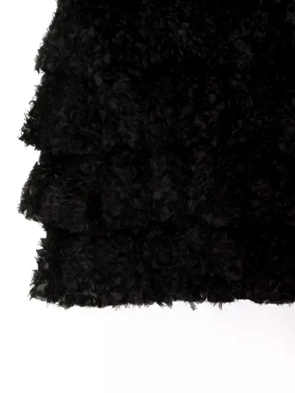 Karl Lagerfeld Ruffled Mesh Blouse