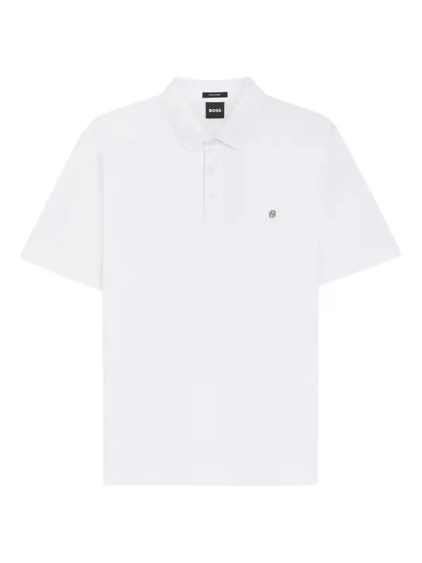 BOSS Logo-detail Cotton Polo Shirt