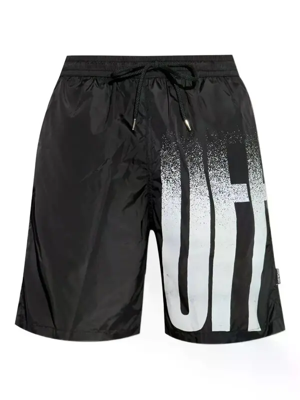 Off-White Logo-print Drawstring Swim Shorts