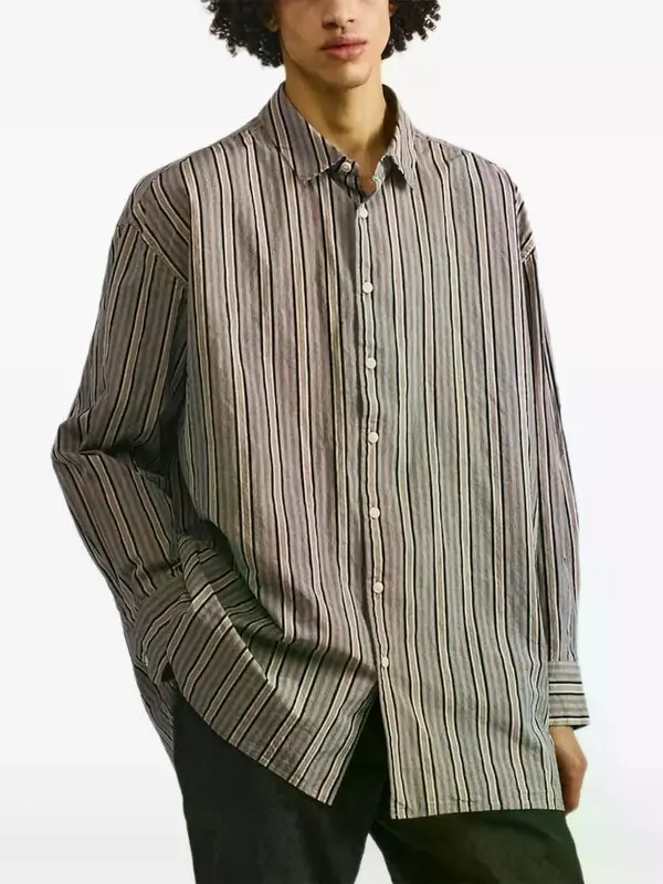 CASEY CASEY Hamnet Striped Buttoned Shirt