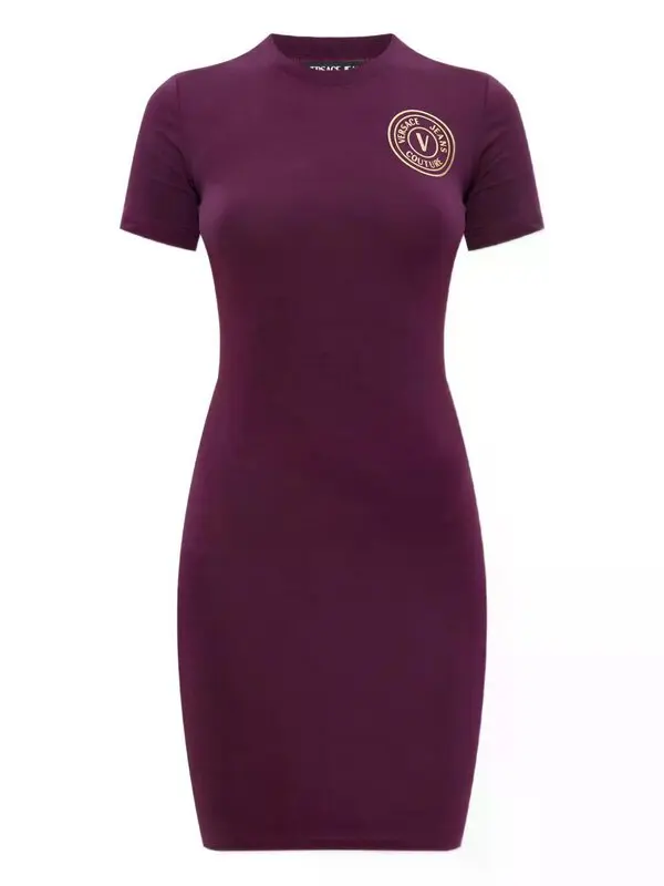 Versace Logo Mini Dress - Red