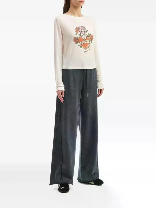 MINI CREAM Drawstring Trousers