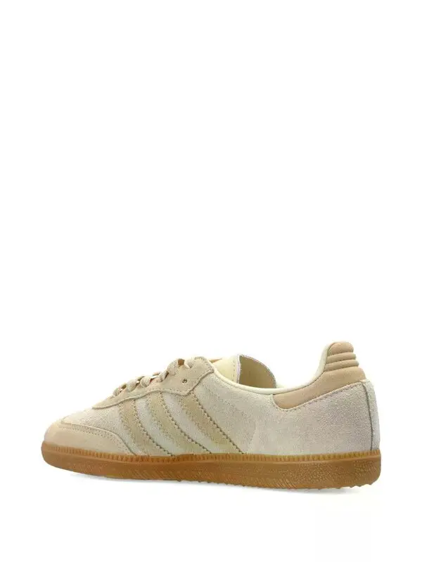 Adidas Three-stripe Lace-up Sneakers - Neutrals