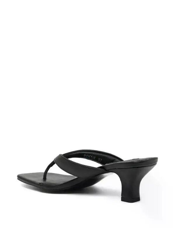 Senso 60mm Square Sandals - Black