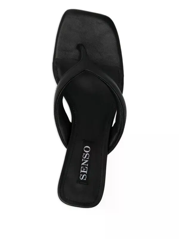 Senso 60mm Square Sandals - Black