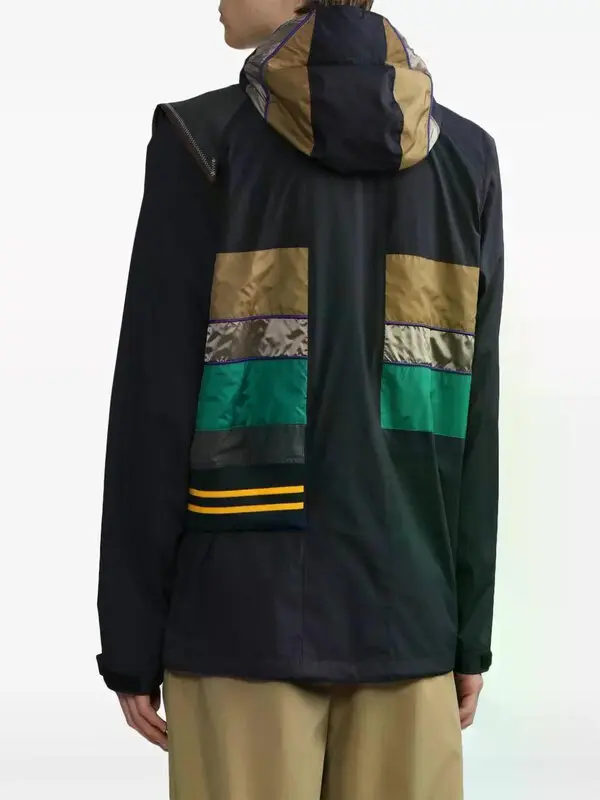 Kolor Hooded Jacket With Contrasting Panels