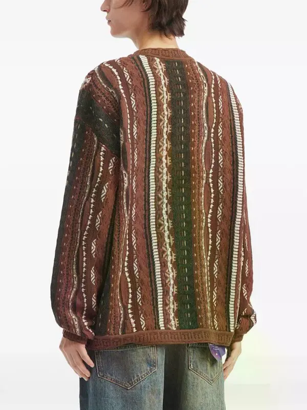 AFTERMATHS Striped Knit Sweater