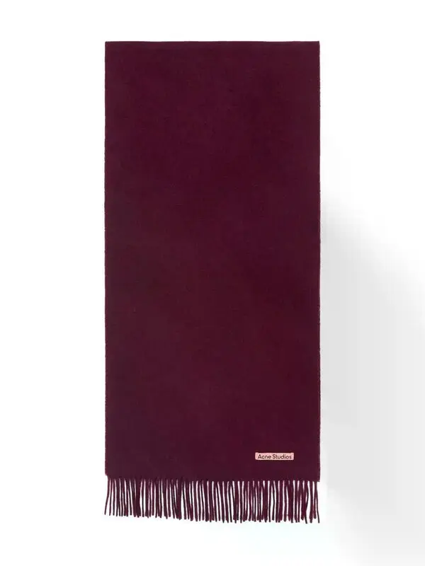 Acne Studios Fringed Scarf - Red