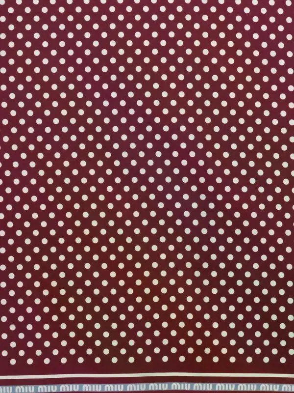 Miu Miu Silk Polka Dot-print Scarf