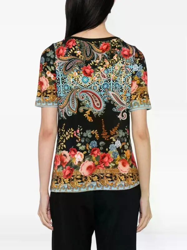 Johnny Was Janie Favorite T-shirt - Black