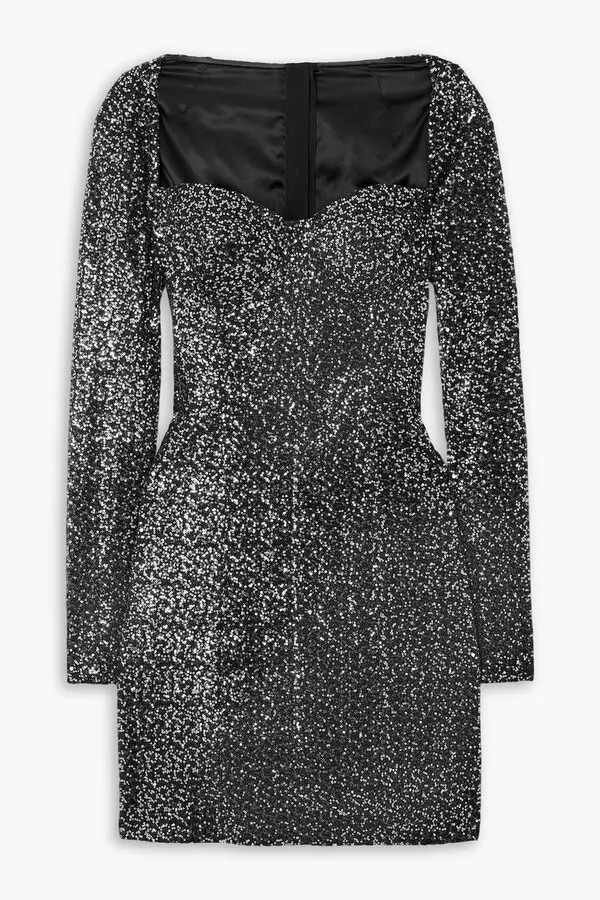Dolce & Gabbana Sequined Tulle Mini Dress