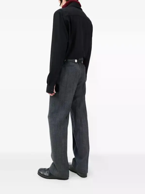 Our Legacy Textured Straight-leg Trousers