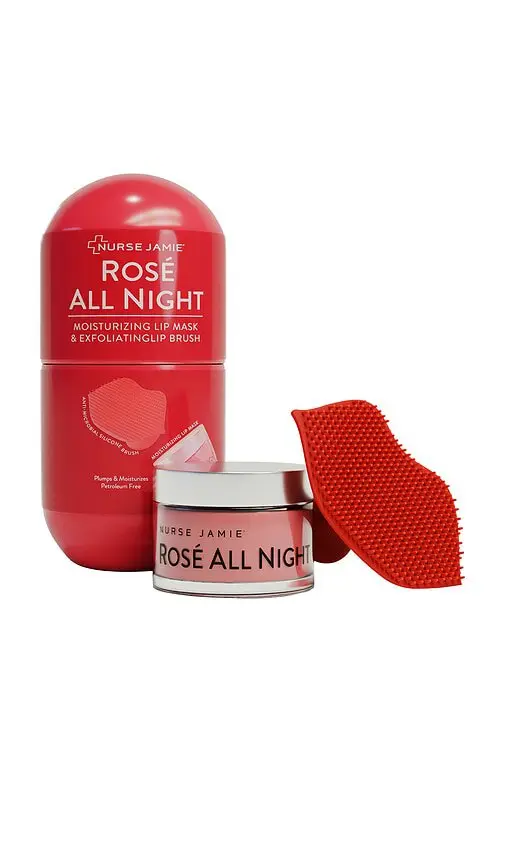 NURSE JAMIE Rose Night Lip Mask & Exfoliating Lip Brush - N,a