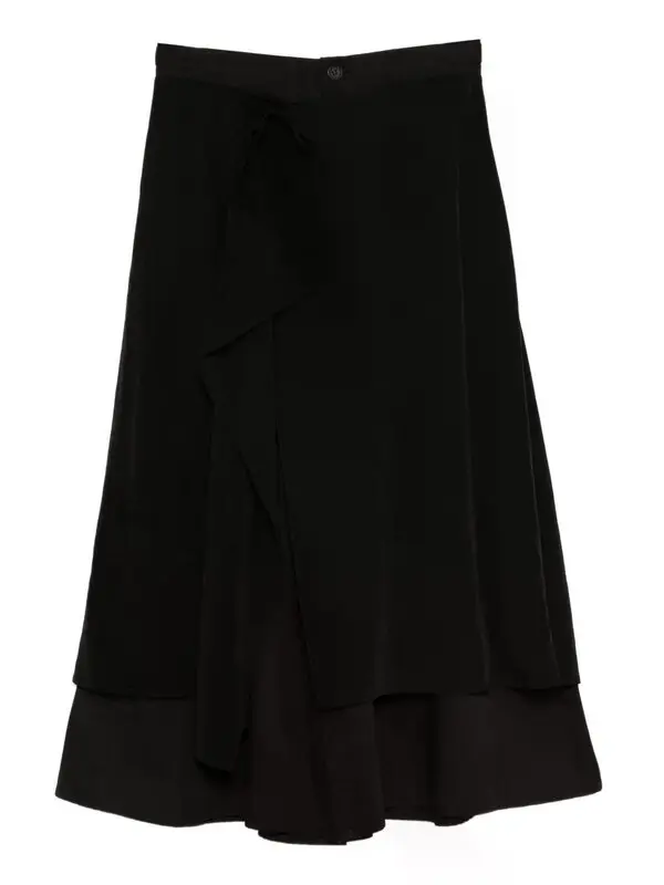Yohji Yamamoto Twill Draped Pants