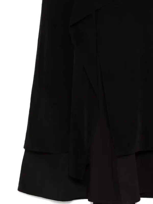 Yohji Yamamoto Twill Draped Pants