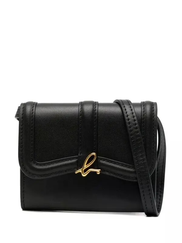 AGNÈS B. Leather Shoulder Wallet - Black