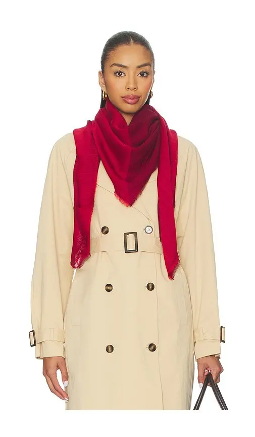 Rag & Bone Geo Dagger Scarf In Red - Ruby
