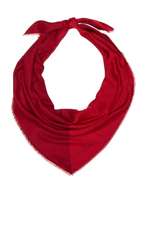 Rag & Bone Geo Dagger Scarf In Red - Ruby