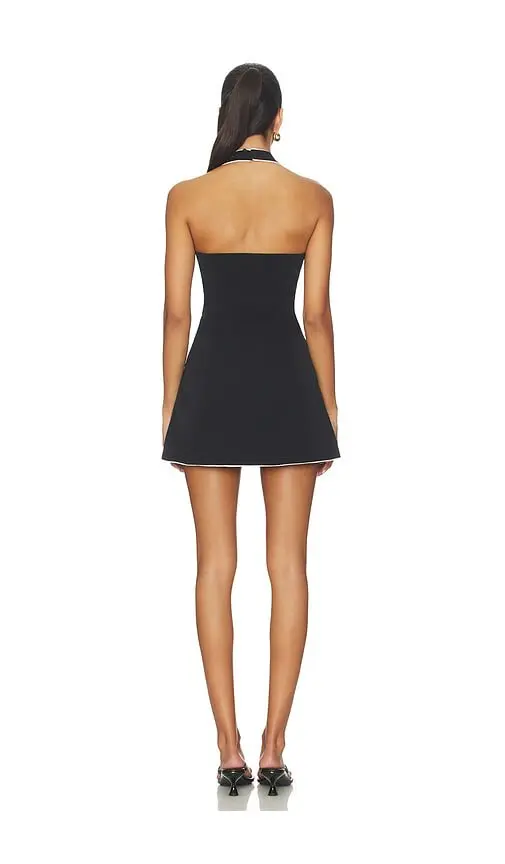 sndys black mini dress Red Strapless Mini Dress With 3D Rose Detail main image 1