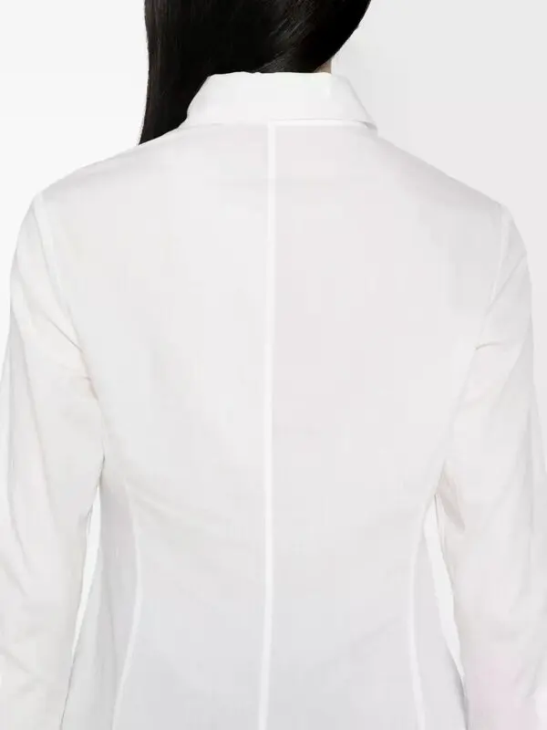 Yohji Yamamoto Asymmetric Panel Shirt - Neutrals