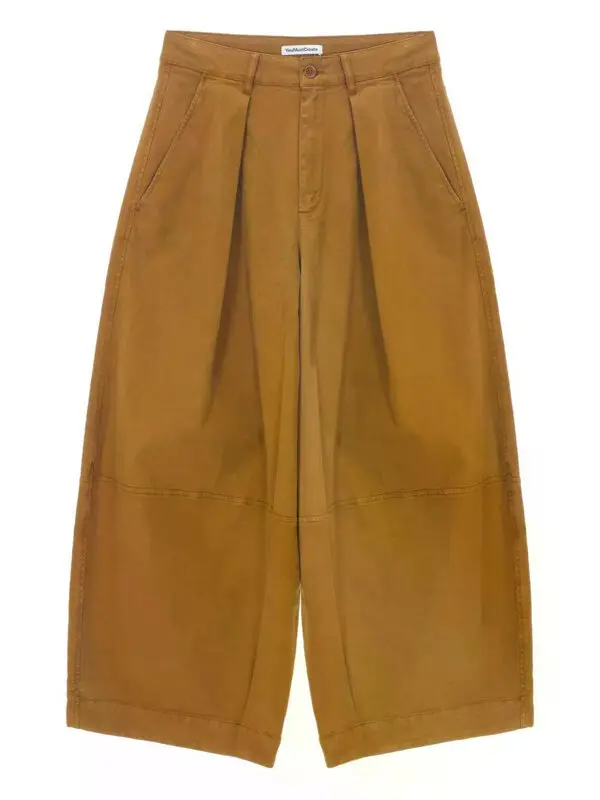 You Must Create Wide Leg Trousers - Brown