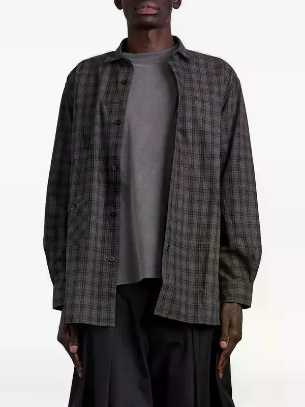 Junya Watanabe Checked Elbow-patch Shirt
