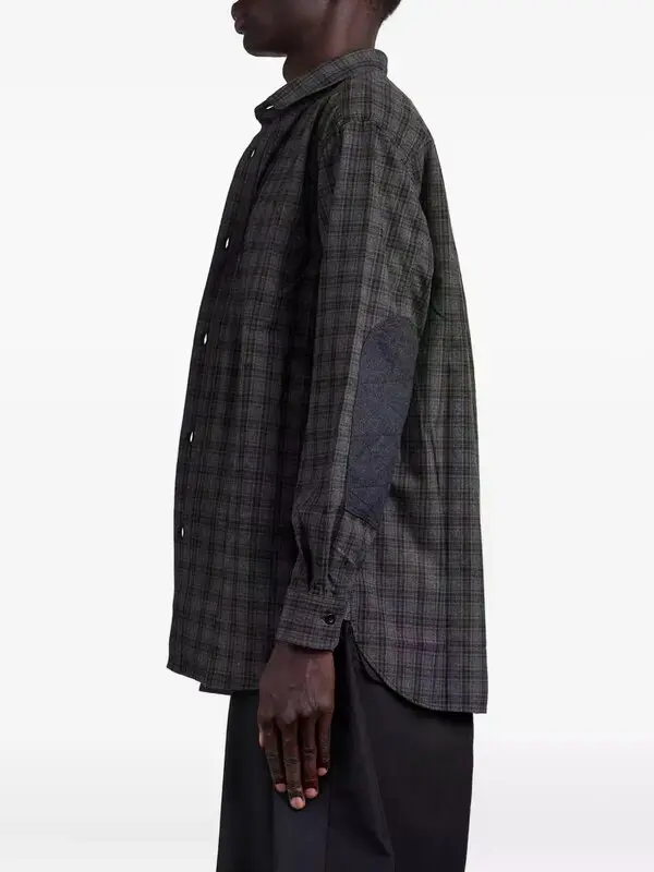 Junya Watanabe Checked Elbow-patch Shirt