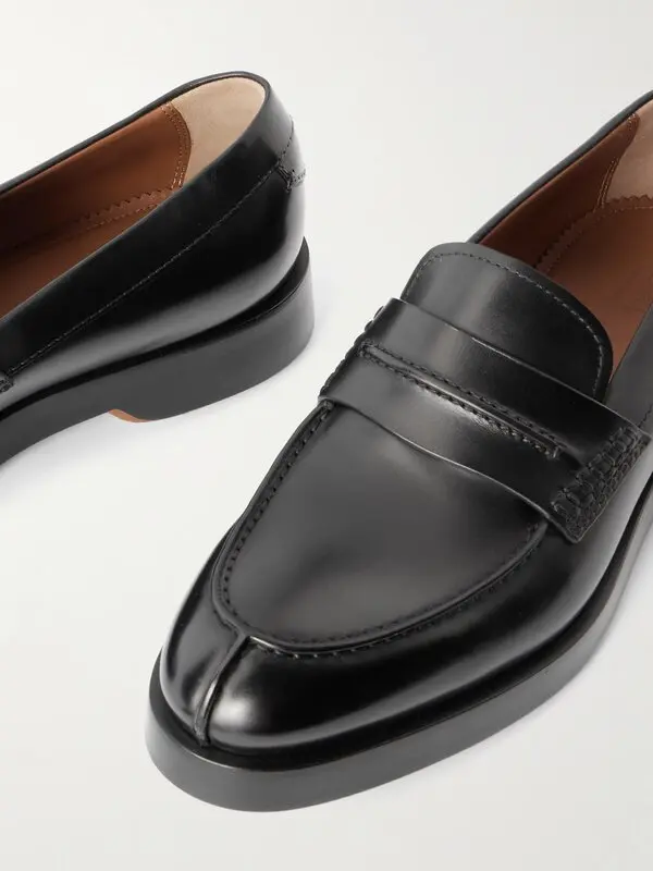 Zegna Udine Leather Loafers