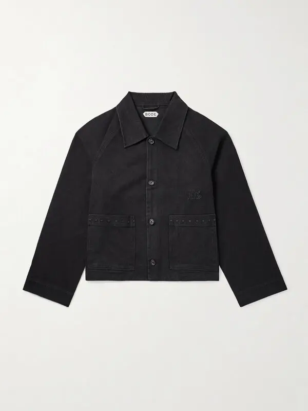 BODE Logo-embroidered Denim Chore Jacket