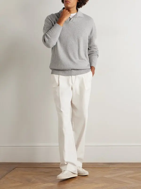 Sease Cashmere Polo Sweater