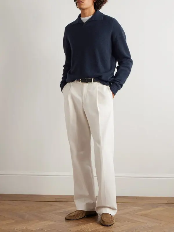 Sease Cashmere Polo Sweater