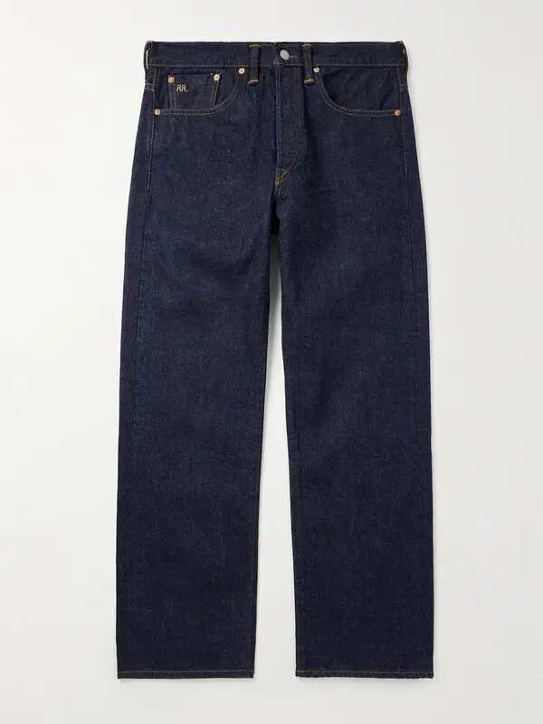 Ralph Lauren Straight-leg Selvedge Denim Jeans - Blue