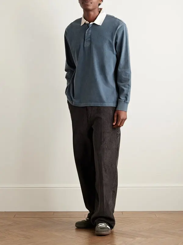 CORRIDOR Rugby Cotton-jersey Polo Shirt