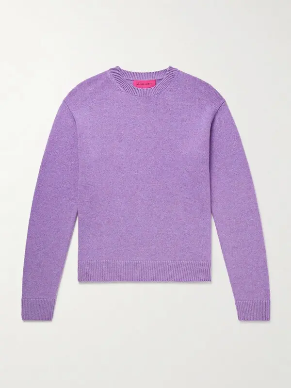 THE ELDER STATESMAN Cashmere Sweater - Purple