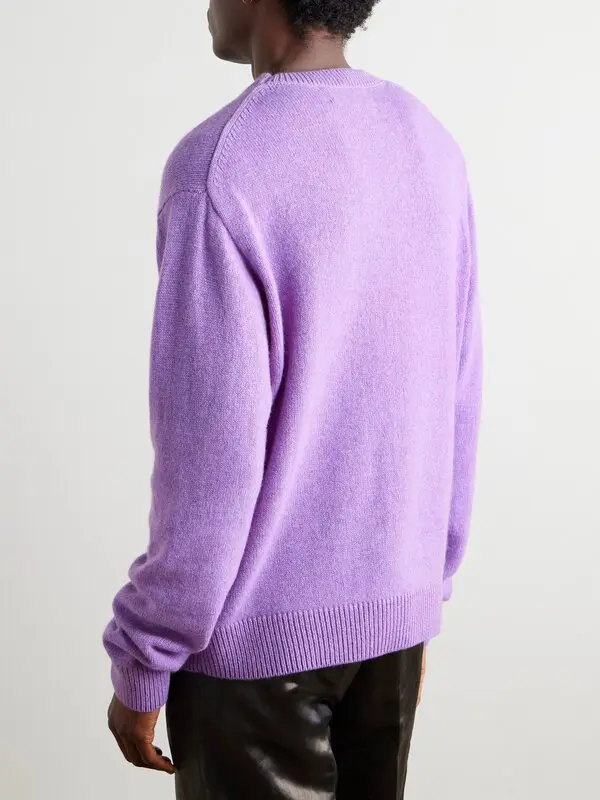 THE ELDER STATESMAN Cashmere Sweater - Purple