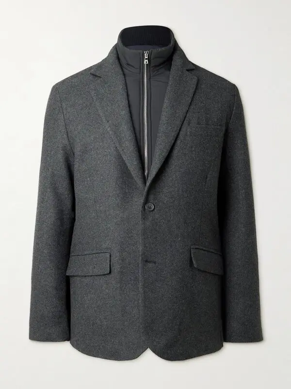 Mr P. Shell-trimmed Flannel Blazer