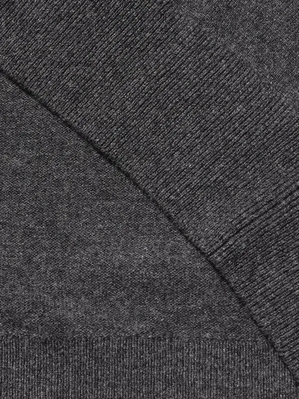 Mr P. James Cashmere Half-zip Sweater - Gray