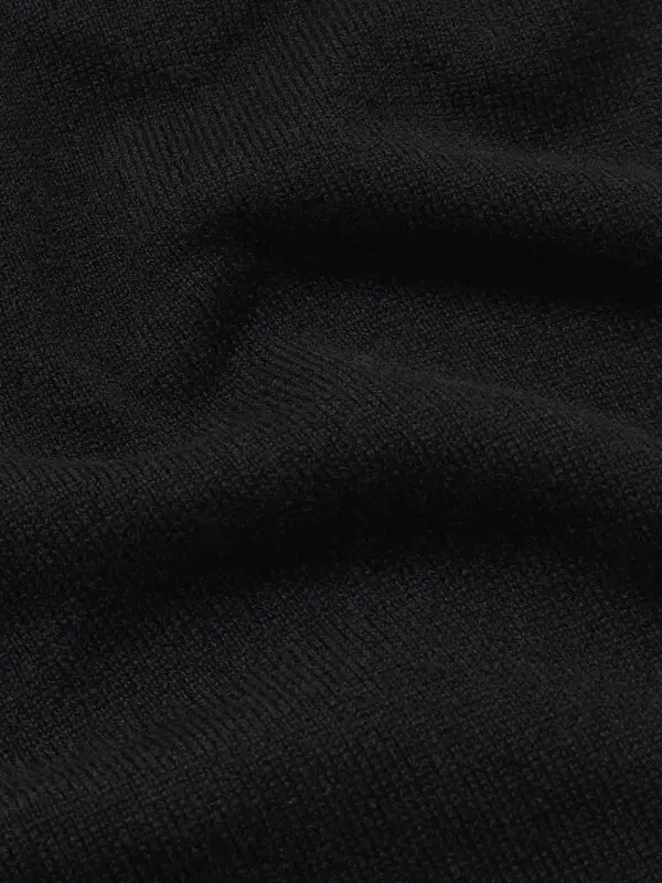 Mr P. James Cashmere Half-zip Sweater - Black