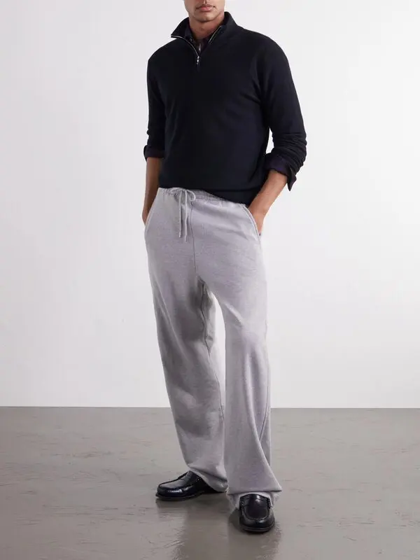 Mr P. James Cashmere Half-zip Sweater - Black