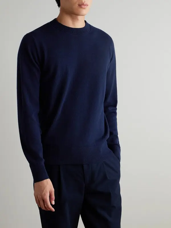 Mr P. Curtis Cashmere Sweater - Blue